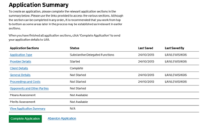 Single stage emergency application – Legal Aid Learning