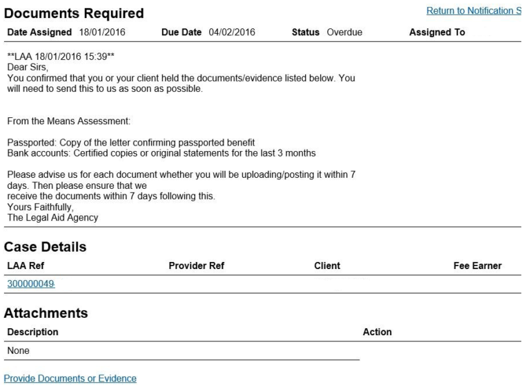 CCMS provider: actions, notifications and documents – submitting ...
