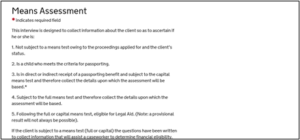 Means Reassessment – Legal Aid Learning