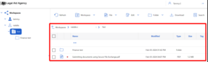 Submitting documents using Secure File Exchange – Legal Aid Learning