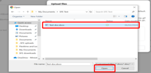 Submitting documents using Secure File Exchange – Legal Aid Learning