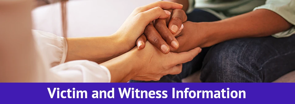 Homepage Design 1 – Victim and Witness Information